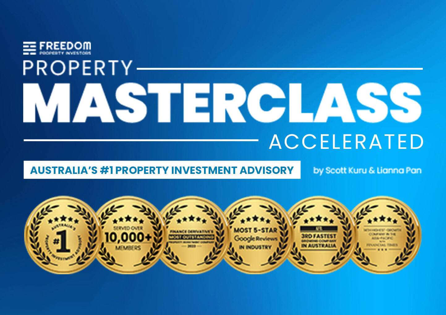 Property Masterclass Accelerated | Freedom Property Investors